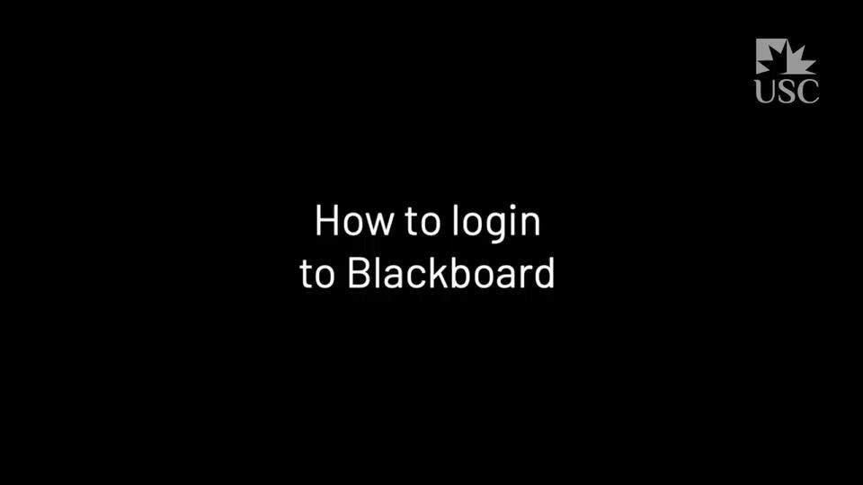 Blackboard Quick Guides - 2. How to Login (2019)